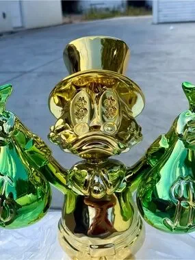 Art | Scrooge Mcduck Golden Chrome Figure 4cm 158 | Poshmark